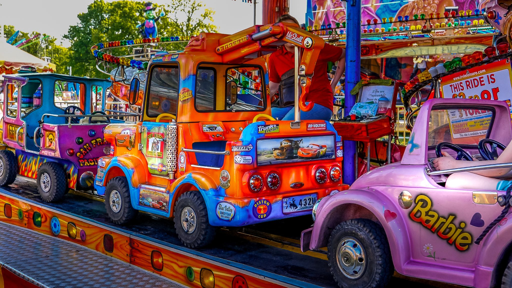 Hire A Car Track Funfair Ride For Your Child's Birthday Party | Irvin ...