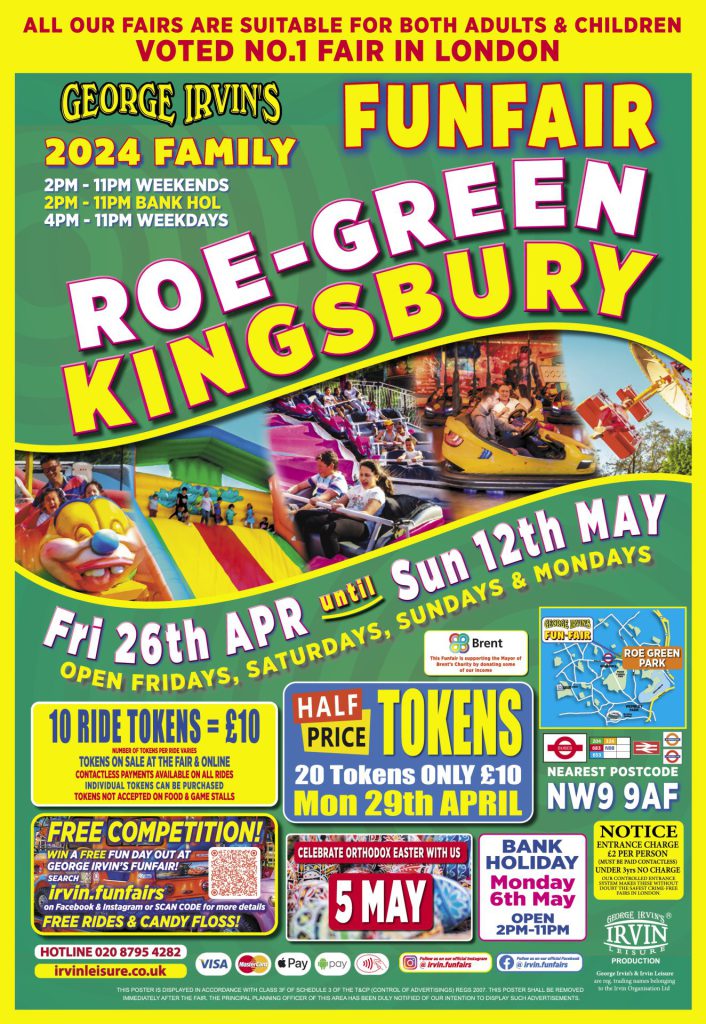 Roe Green Kingsbury's Spring Funfair - Irvin Leisure