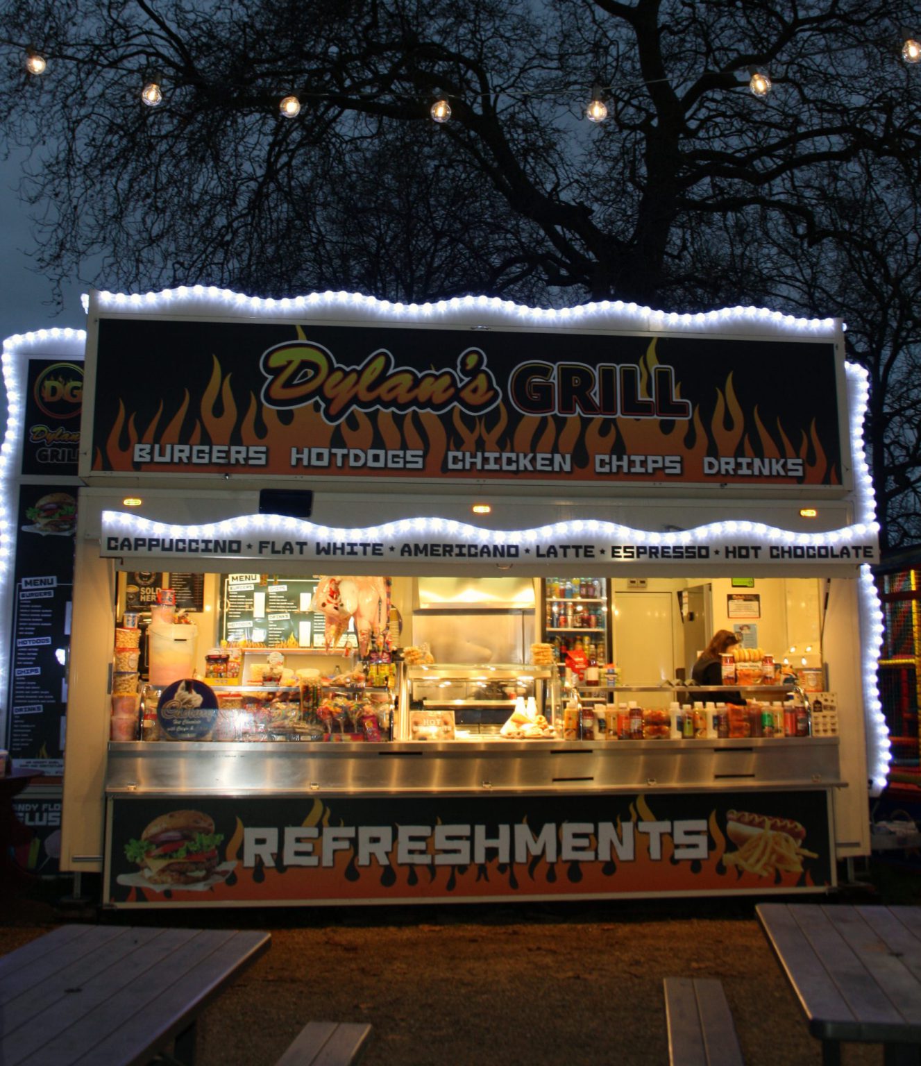 Hire A Burger Van For Your Festival, Party Or Wedding | Irvin Leisure