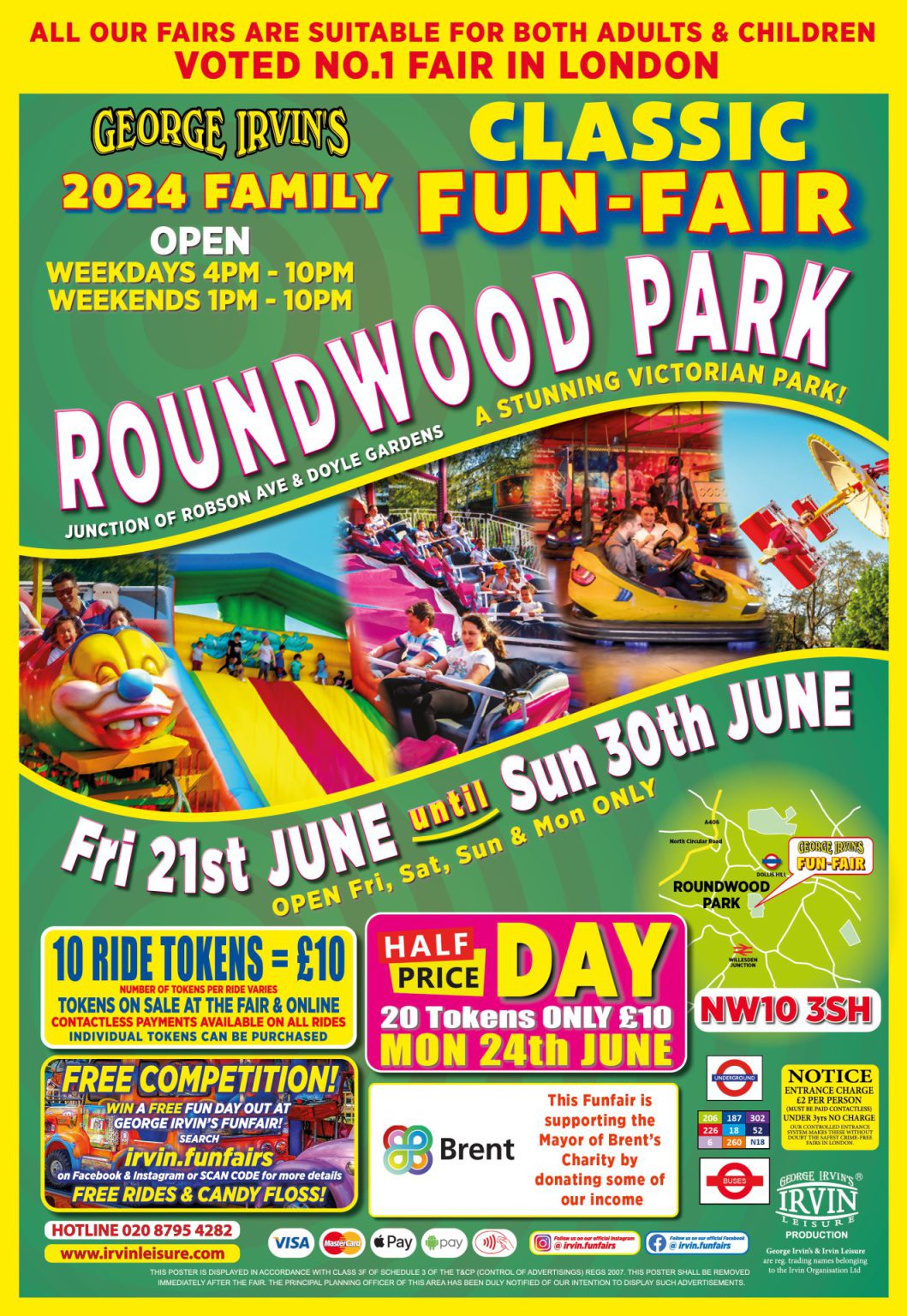 Roundwood Park Family Funfair - Irvin Leisure