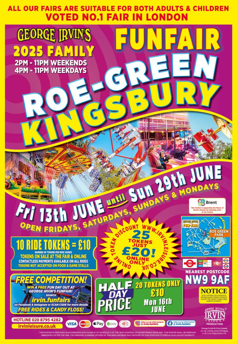 Roe Green Kingsbury's Spring Funfair - Irvin Leisure