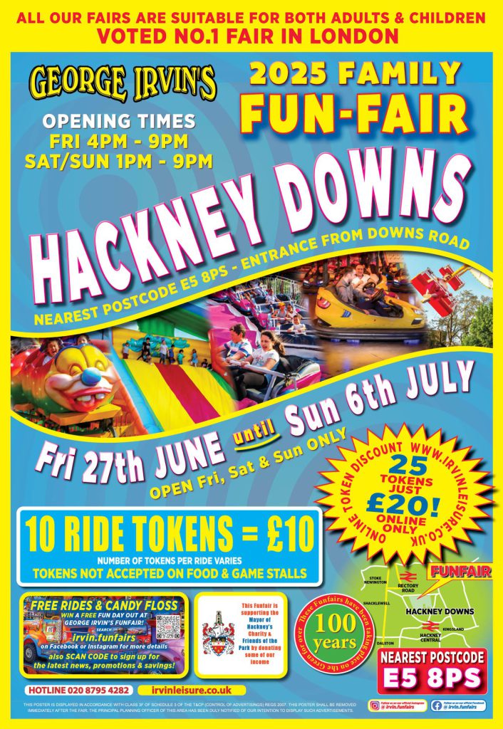 Hackney Downs Park Family Funfair - E5 8PS - Irvin Leisure